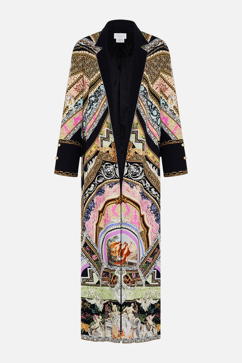 Cuffed Side Split Coat, Florence Field Day | CAMILLA AU – CAMILLA