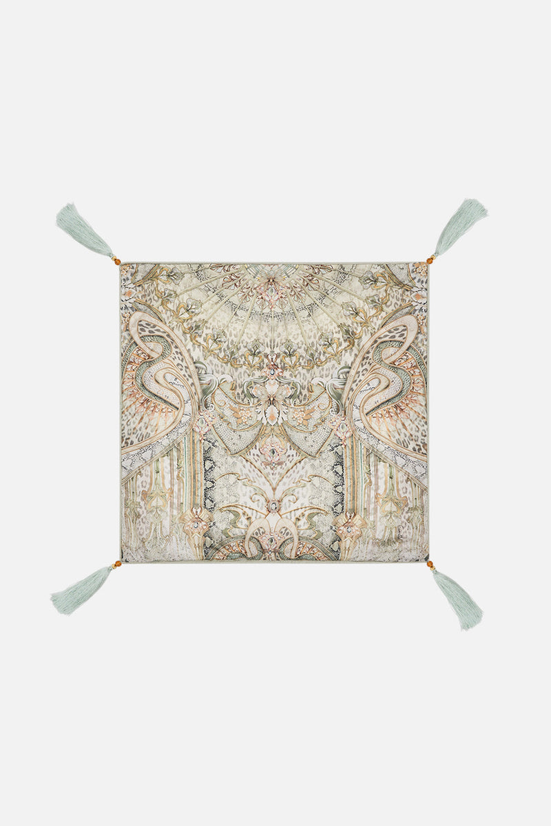 Small Square Cushion Ivory Tower Tales | CAMILLA US – CAMILLA