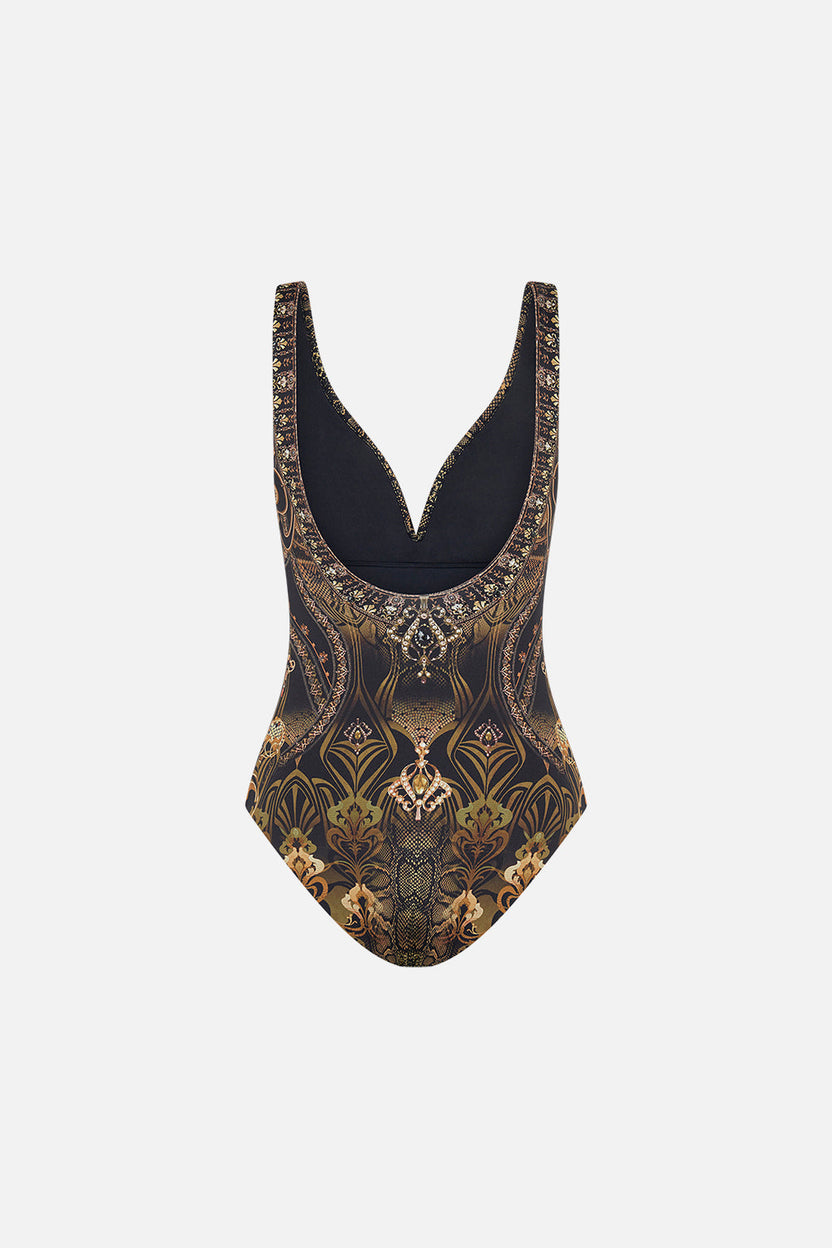 V Wire One Piece Nouveau Noir | CAMILLA US – CAMILLA