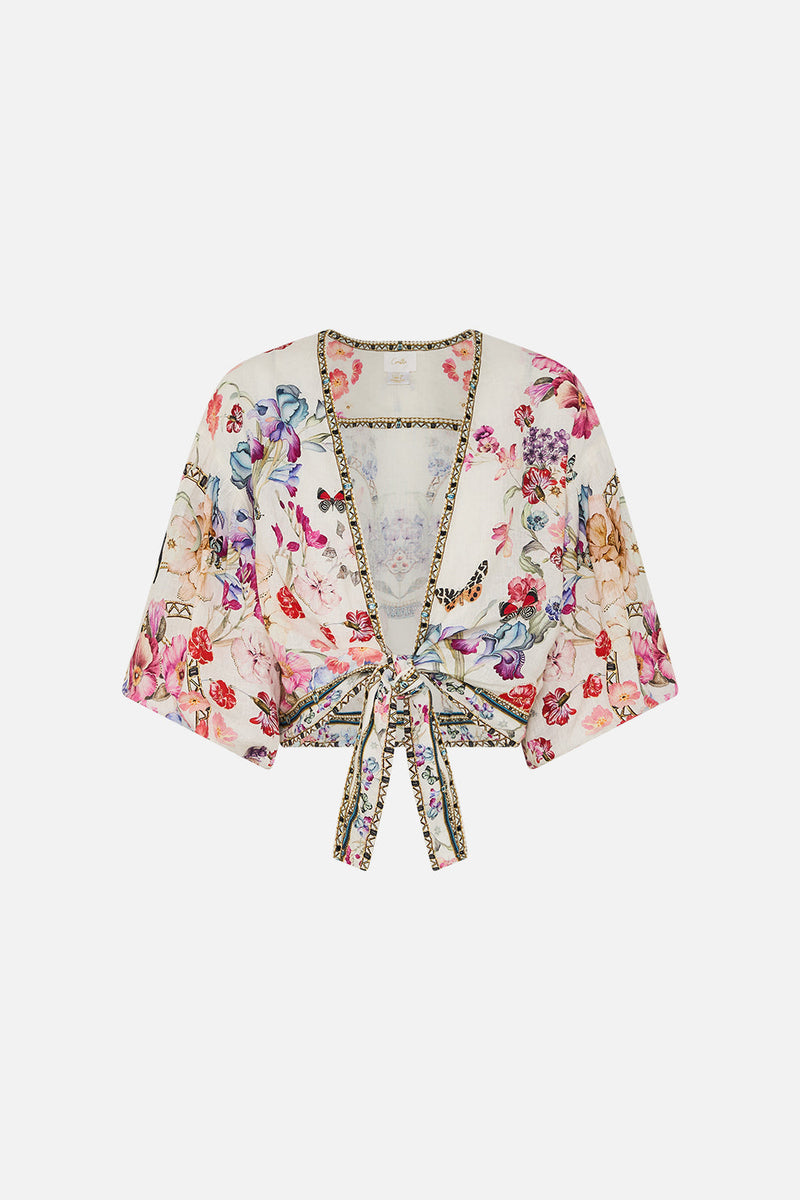 The Monserrate Magic Tie Front Puff Sleeve Top | CAMILLA US – CAMILLA