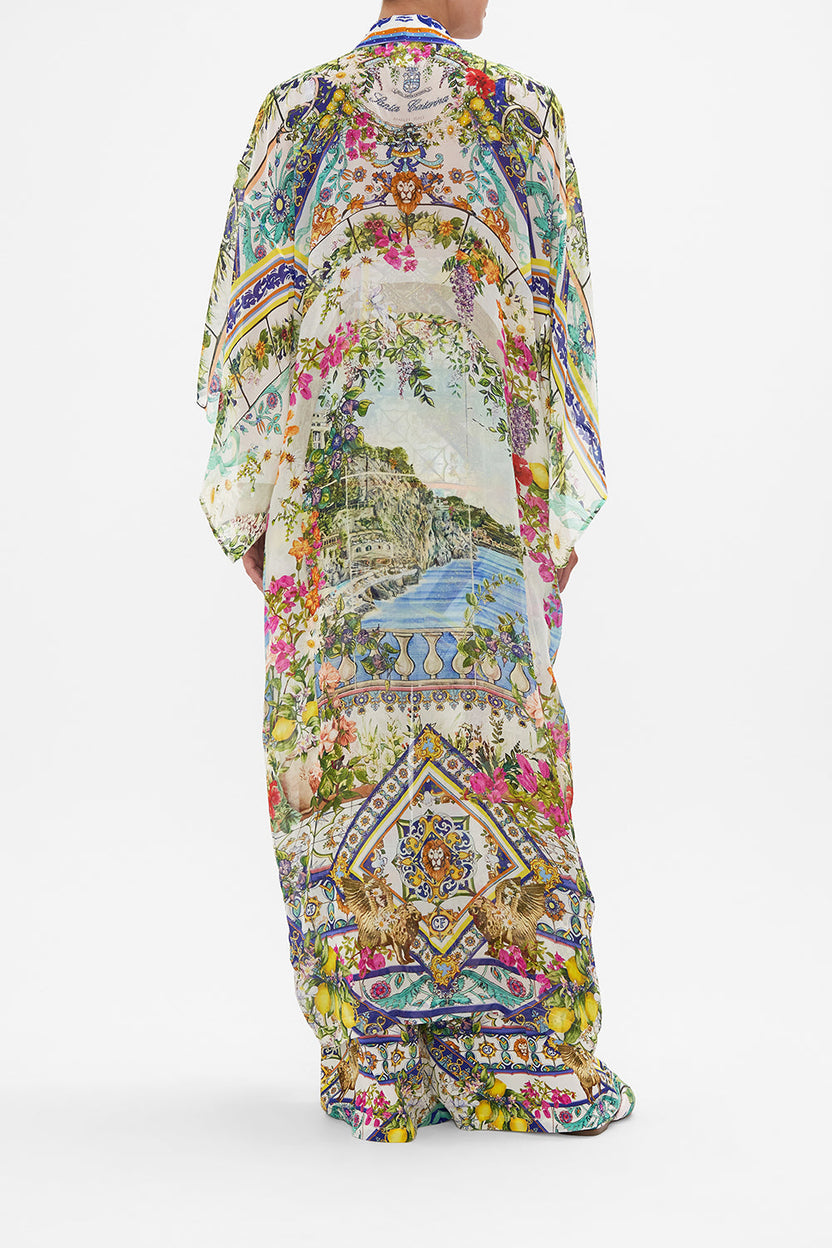 Kimono Layer With Collar, Amalfi Amore | CAMILLA US – CAMILLA