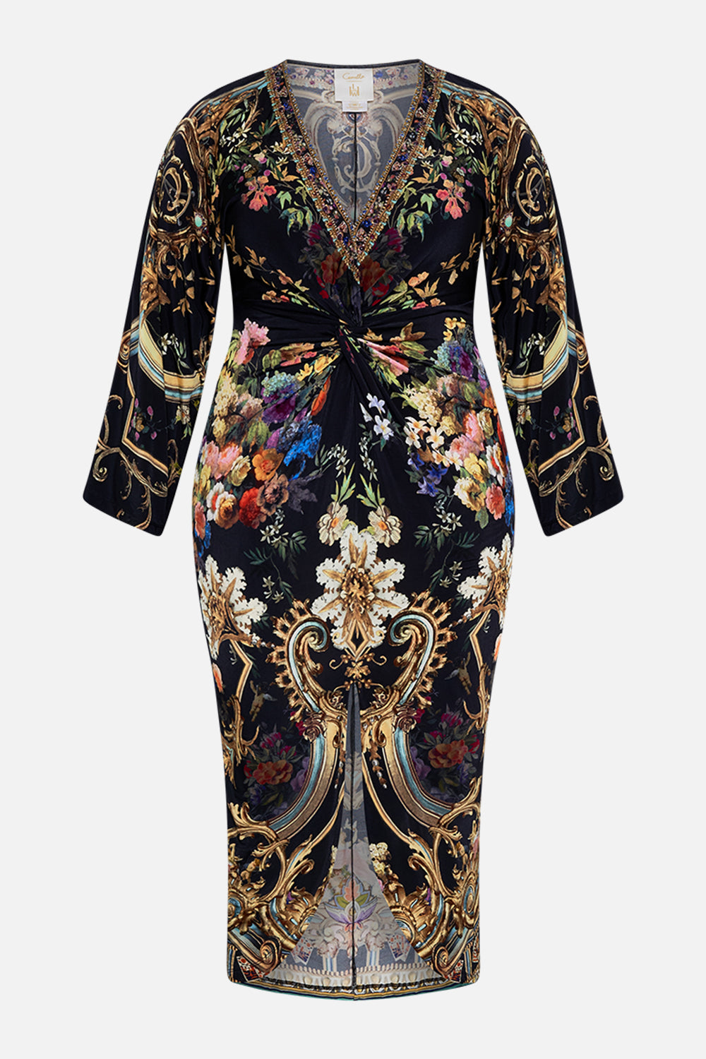 Long Split Front Twist Dress| CAMILLA US – CAMILLA