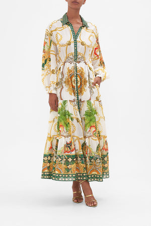 Tiered Long Shirt Dress, My Sweet Devotion | CAMILLA US – CAMILLA