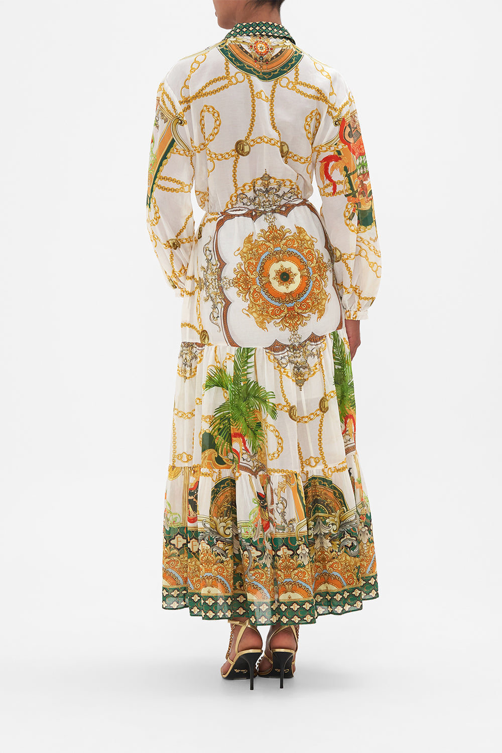 Tiered Long Shirt Dress, My Sweet Devotion | CAMILLA US – CAMILLA