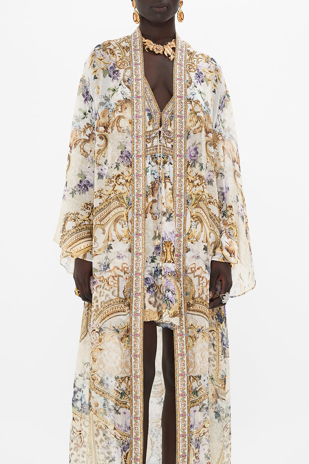 Flare Sleeve Long Robe, Palazzo Play Date | CAMILLA AU – CAMILLA