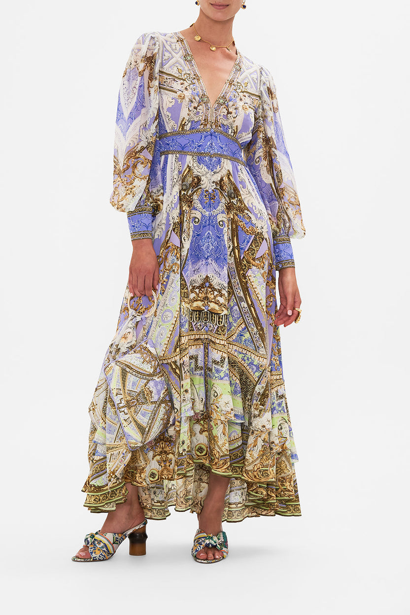 Long Button Front Dress, Guilded Pleasures | CAMILLA AU – CAMILLA