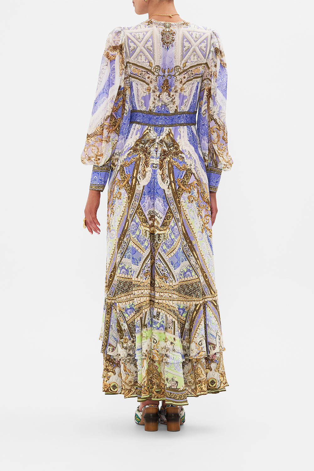 Long Button Front Dress, Guilded Pleasures | CAMILLA AU – CAMILLA