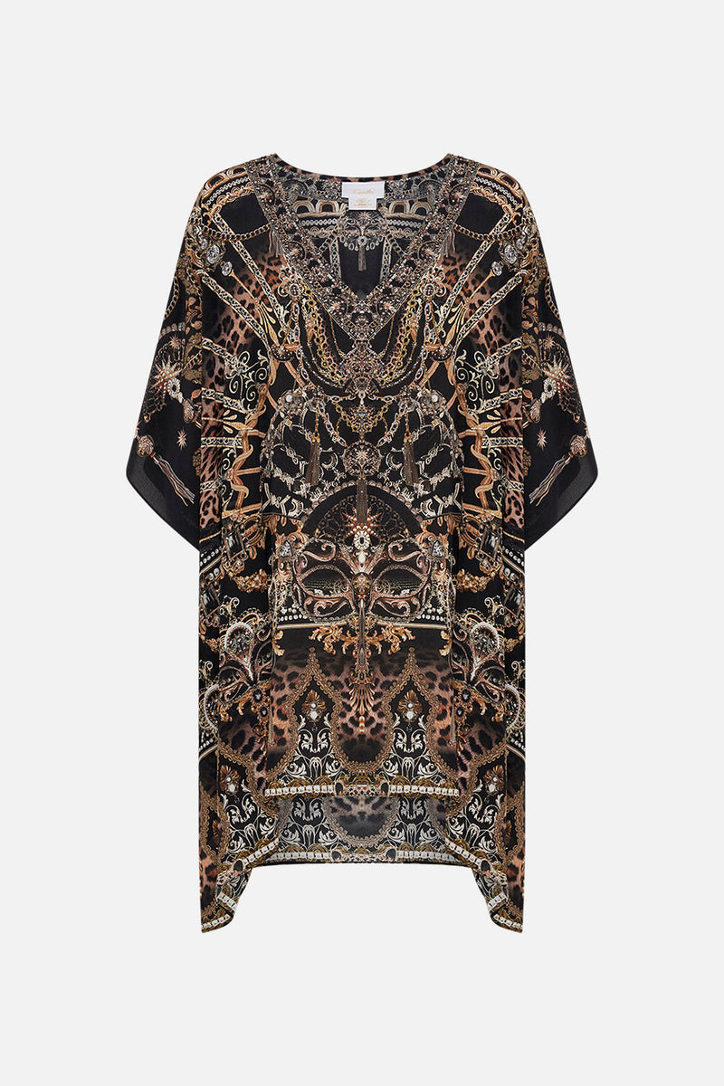 Rectangular V Neck Kaftan, Masked Moonlight | CAMILLA AU – CAMILLA