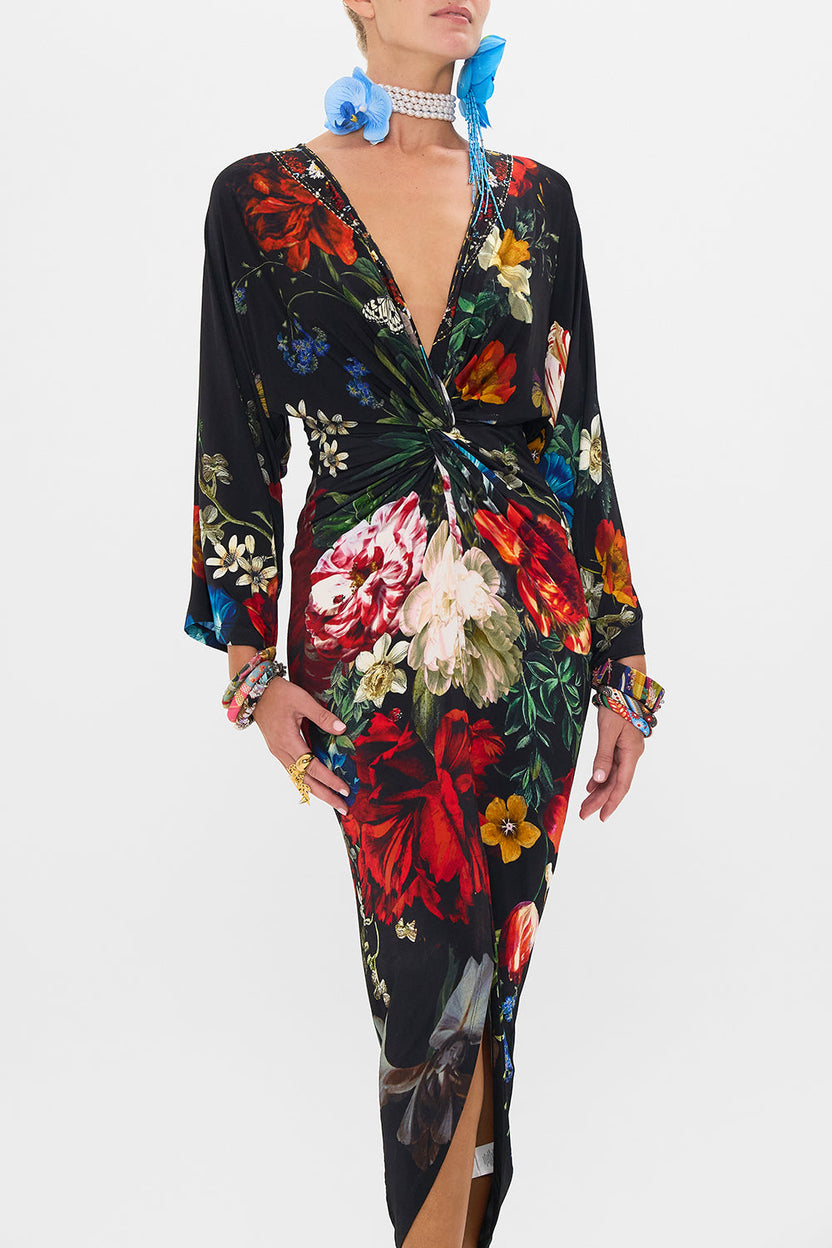 Long Split Front Twist Dress A Still Life | CAMILLA US – CAMILLA