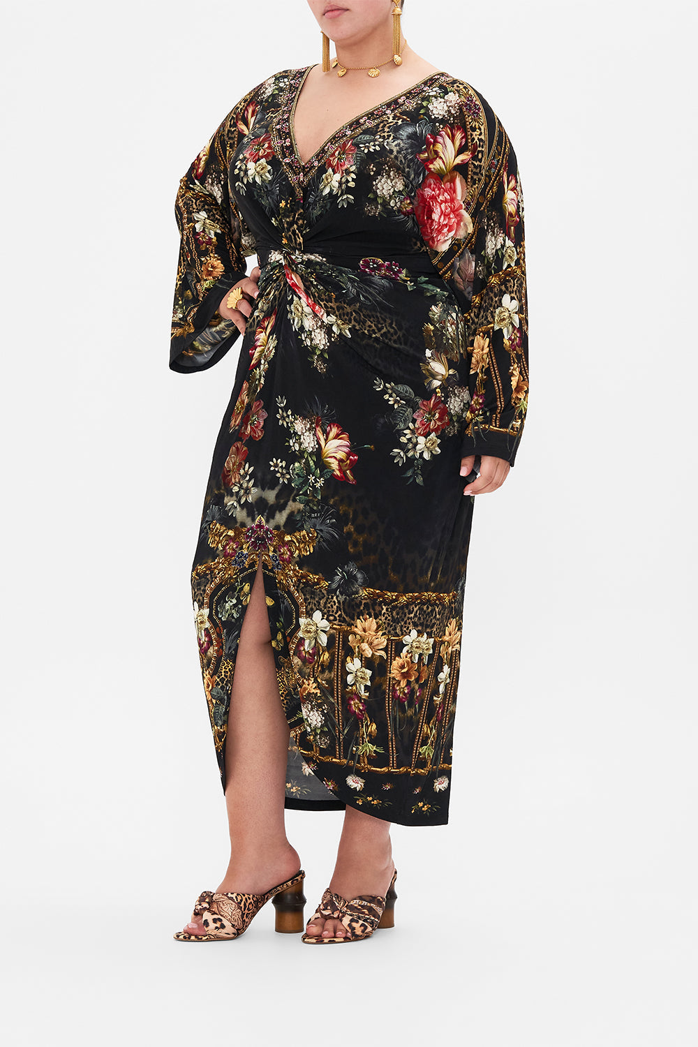 Long Split Front Twist Dress| CAMILLA US – CAMILLA