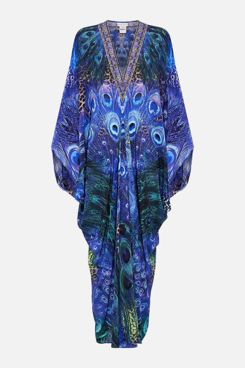 T Shape Long Kaftan Peacock Rock | CAMILLA US – CAMILLA