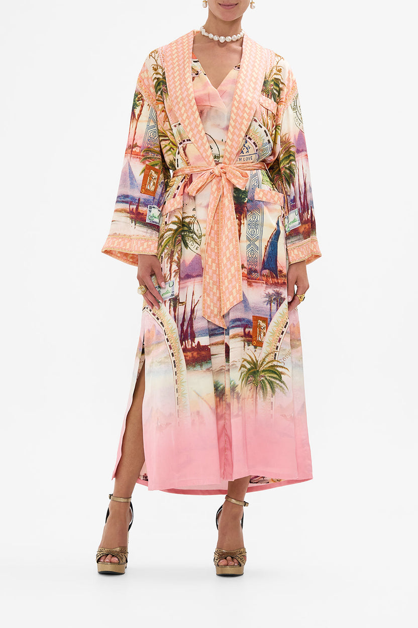 The Milla's Got Mail Long Robe With Flared Sleeve| CAMILLA US – CAMILLA