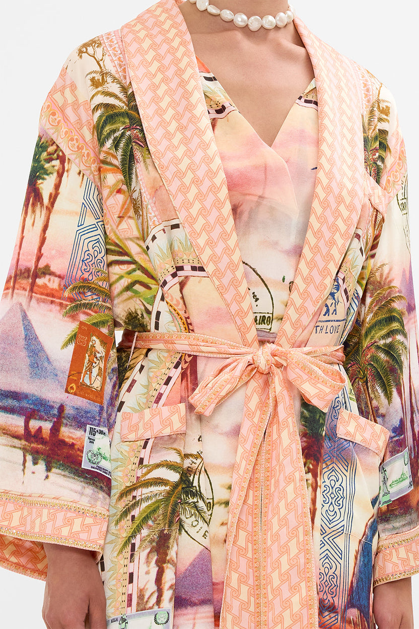 The Milla's Got Mail Long Robe With Flared Sleeve| CAMILLA US – CAMILLA