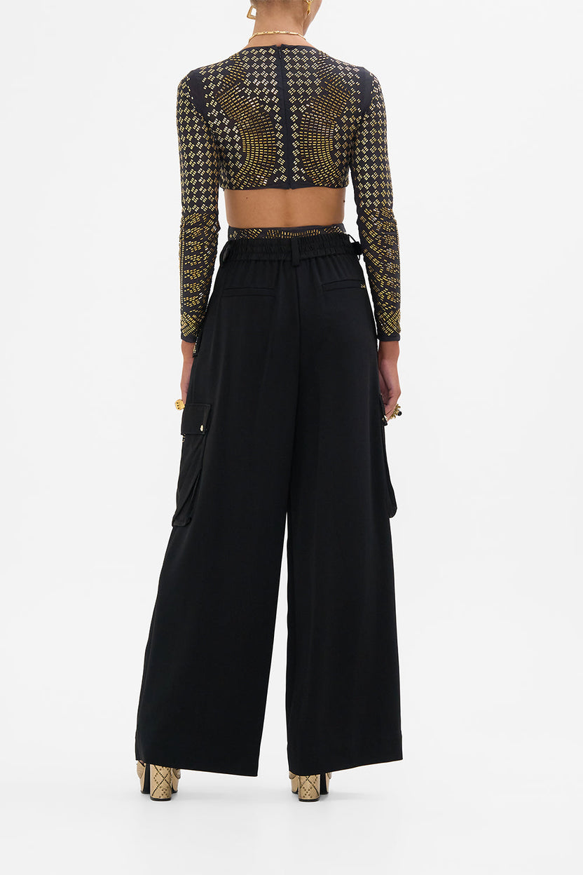 The They Call Her Nefertari Mesh Cut Out Bodysuit With Trim| CAMILLA US ...