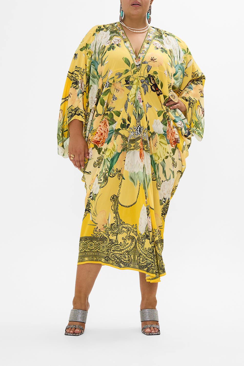 T SHAPE LONG KAFTAN PATHS OF GOLD – CAMILLA