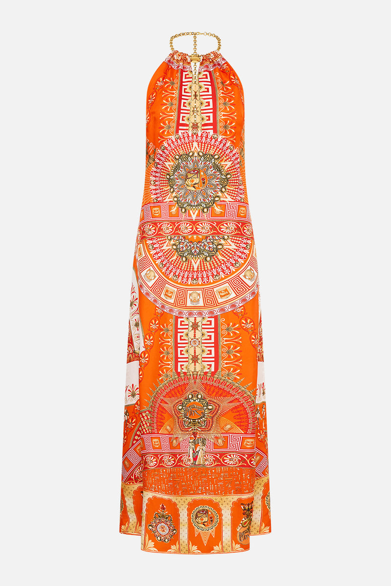 The Obelisk Gate Low Back Long Dress With Neck Hardware | CAMILLA US ...