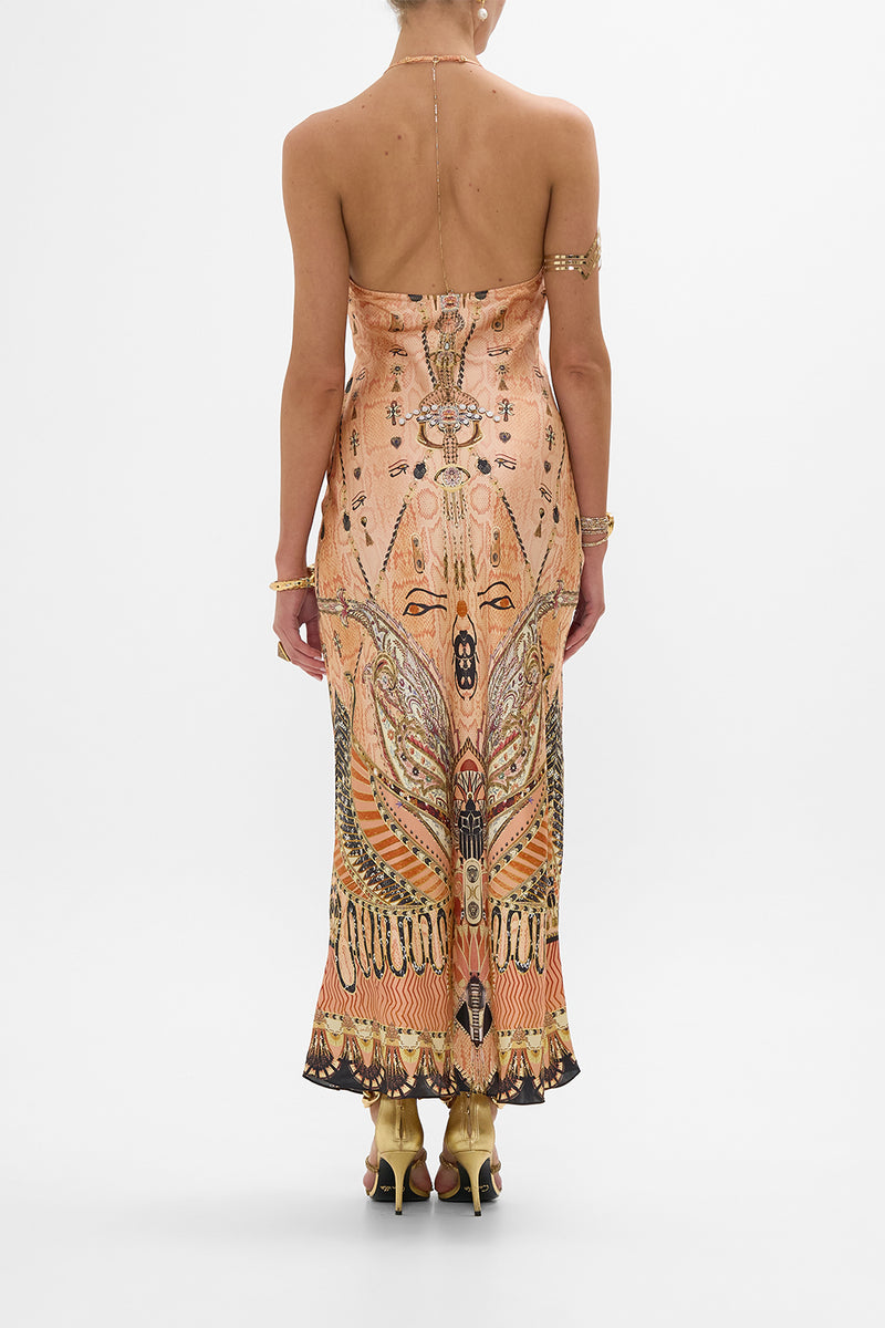 The Kingdom Of Hieroglyphs Chain Detail Slip Dress| CAMILLA US – CAMILLA