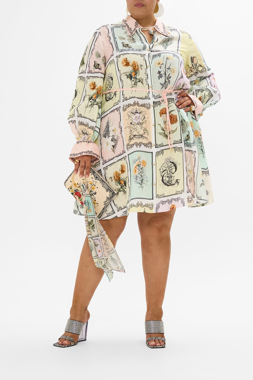 SHIFT SHIRT DRESS LONG LIVE LETTERPRESS – CAMILLA