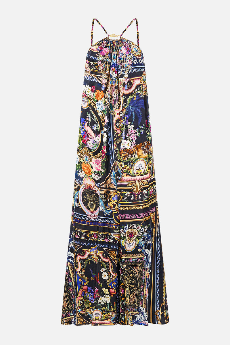 The Basked In Baroque Gather Neck Hardware Maxi Dress | CAMILLA US ...