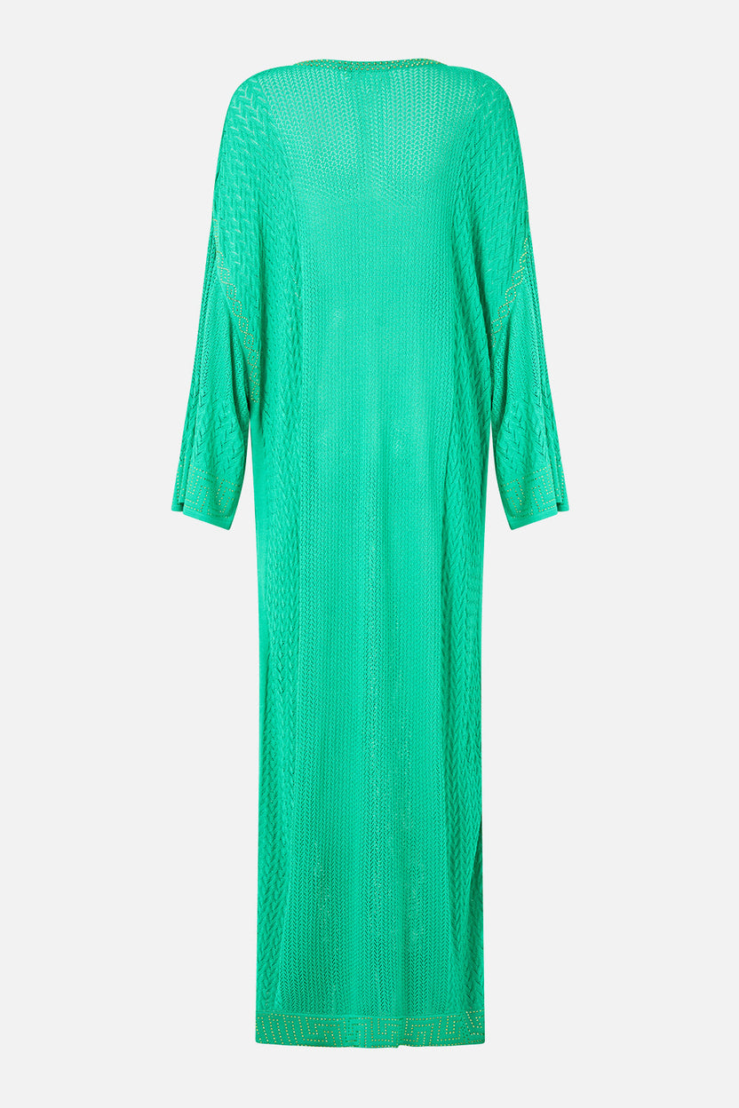 The Spirit Of Santa Maria Long V Neck Knit Kaftan | CAMILLA US – CAMILLA
