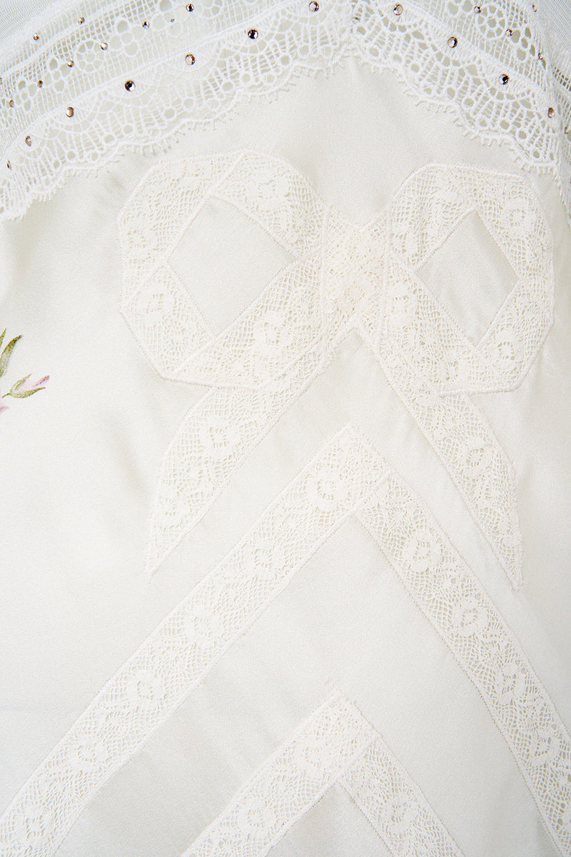 The Dressing Room Drama Lace Splice Bias Long Dress | CAMILLA US – CAMILLA