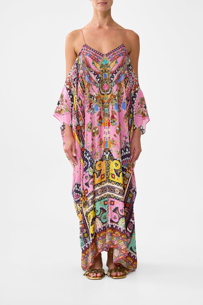 Patchwork Panorama Drop Shoulder Strap Kaftan | CAMILLA US – CAMILLA