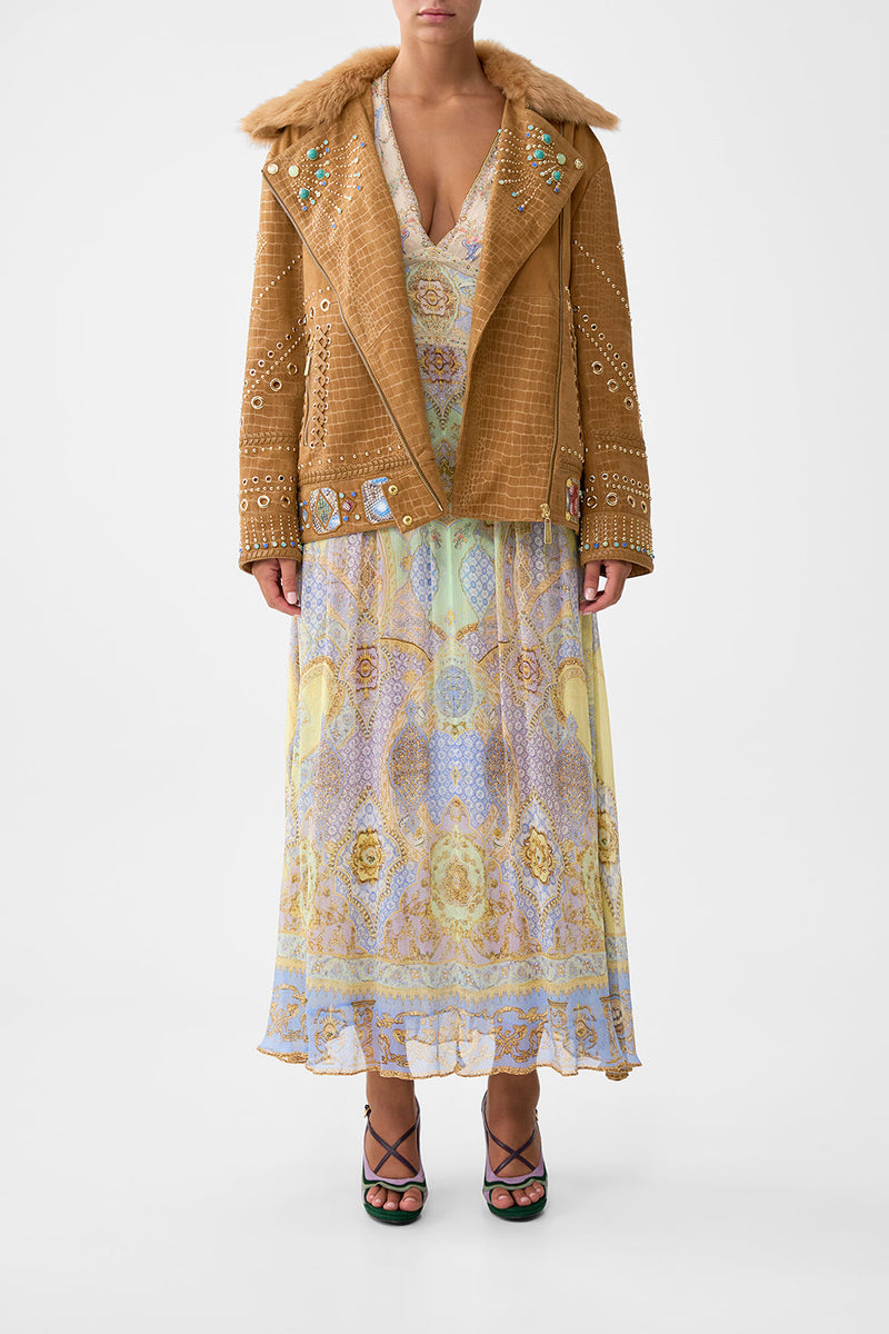 East Of Istanbul Oversized Leather Biker Jacket | CAMILLA US – CAMILLA