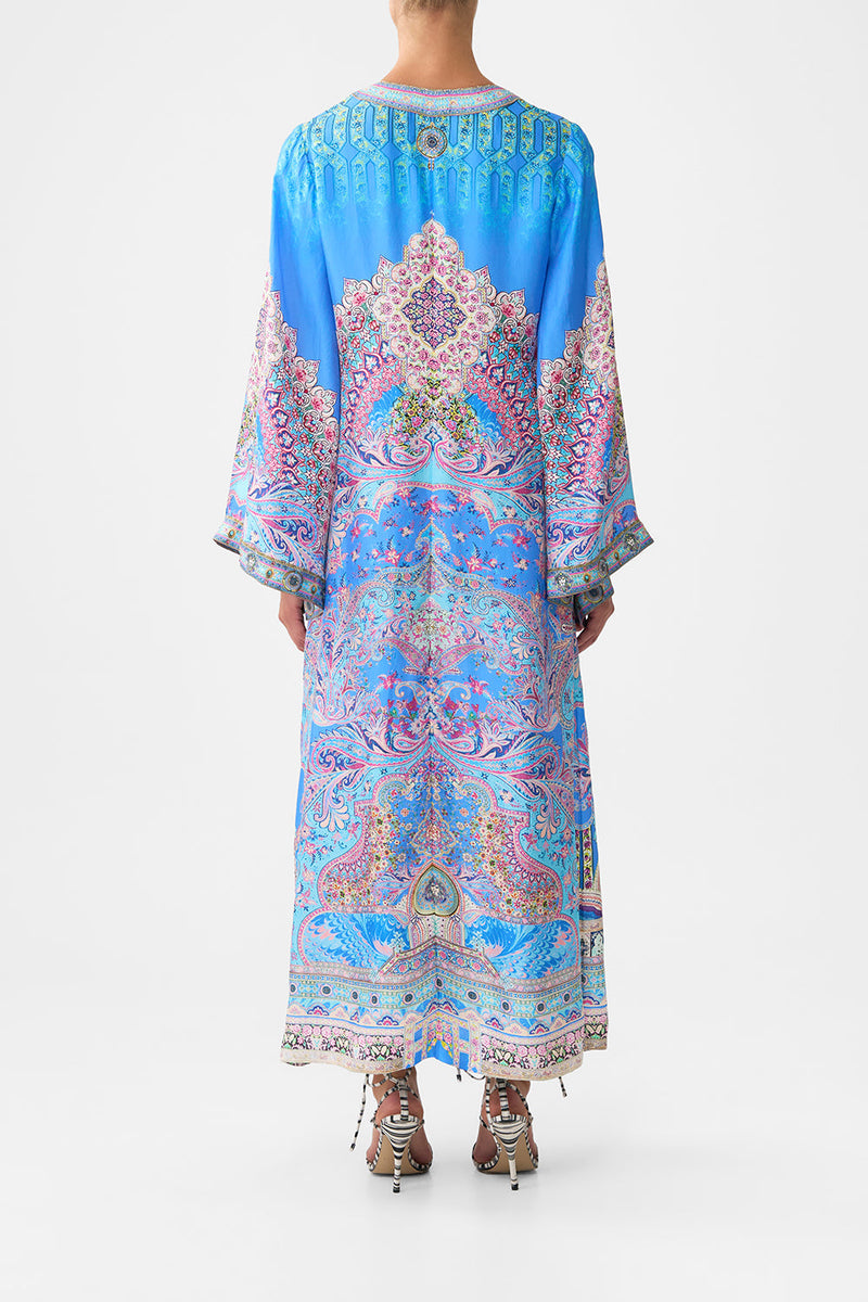 Footsteps In Folklore Deep V Neck Hardware Kaftan | CAMILLA US – CAMILLA