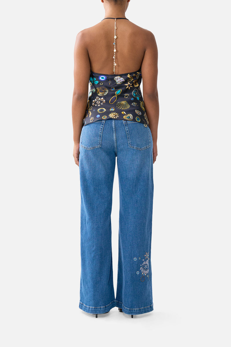 Amulets And Alchemy Chain Detail Bias Cami | CAMILLA US – CAMILLA