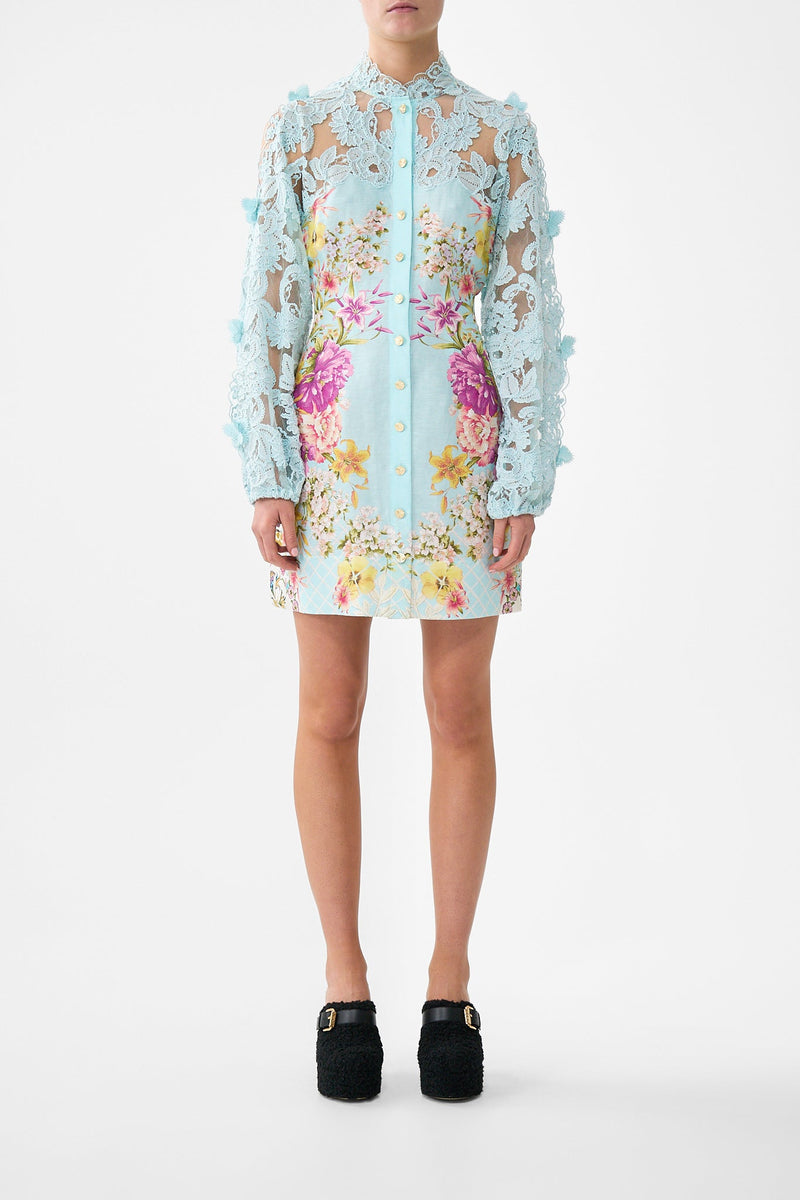 Bazaar Blooms Lace Sleeve Mini Dress | CAMILLA AU – CAMILLA