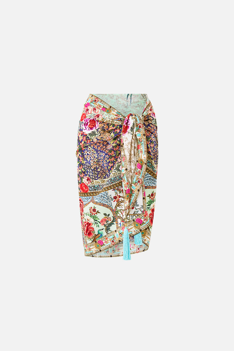 Sultans And Queens Woven Short Sarong With Tassels | CAMILLA US – CAMILLA