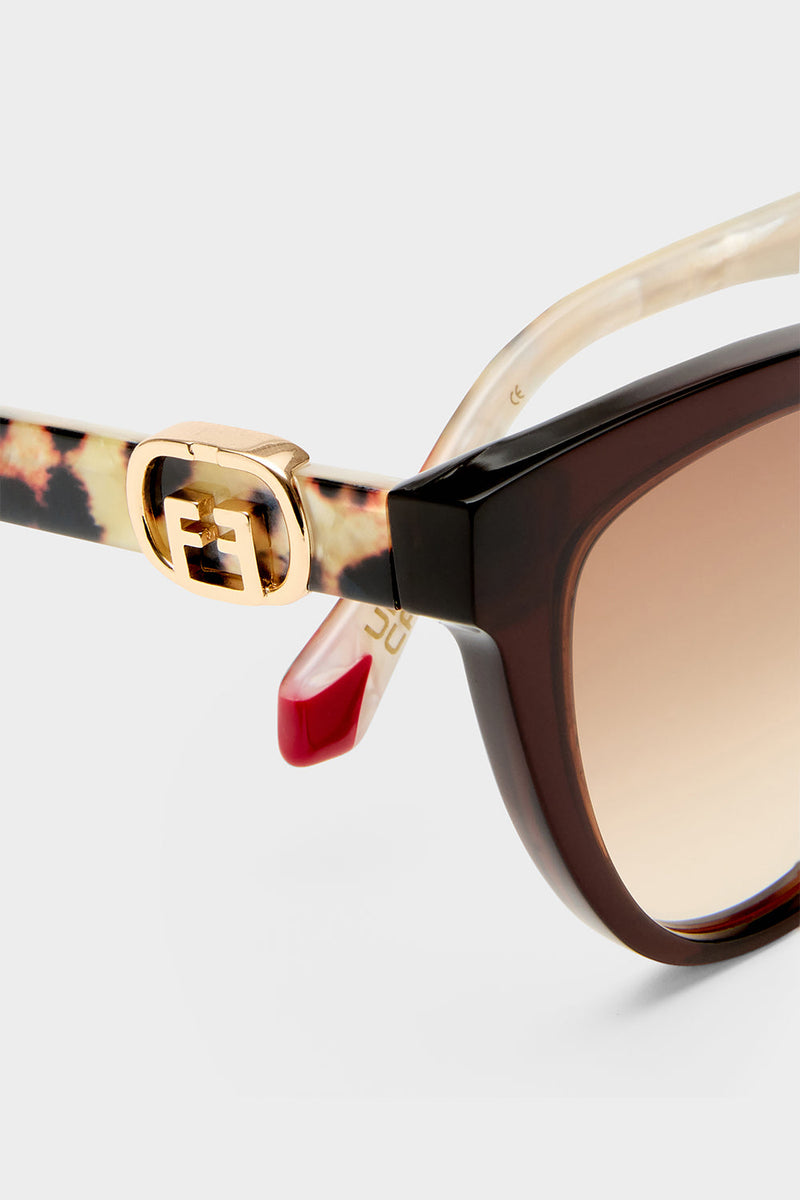 Chocolate / Leopard All Aboard Sunglasses | CAMILLA US – CAMILLA