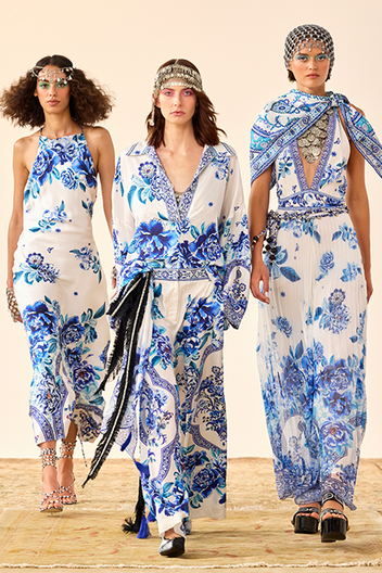 The A Ceramic Garden Minimal Slip With Pleated Chiffon Skirt | CAMILLA ...