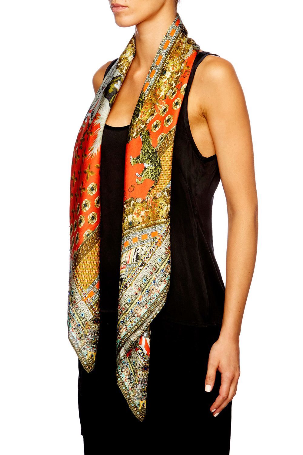 LARGE SQUARE SCARF HANGZHOU HOLLYWOOD – CAMILLA
