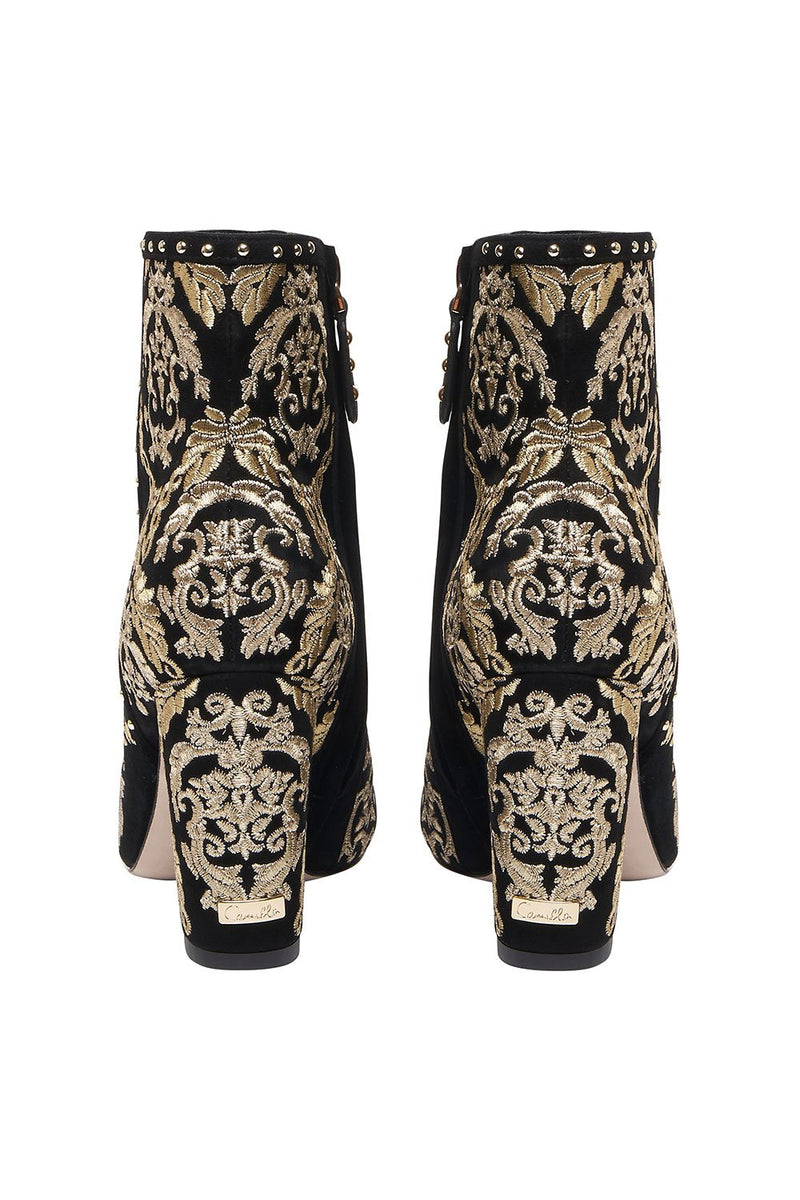 BLOCK HEEL BOOT BLACK CONTEMPORARY – CAMILLA