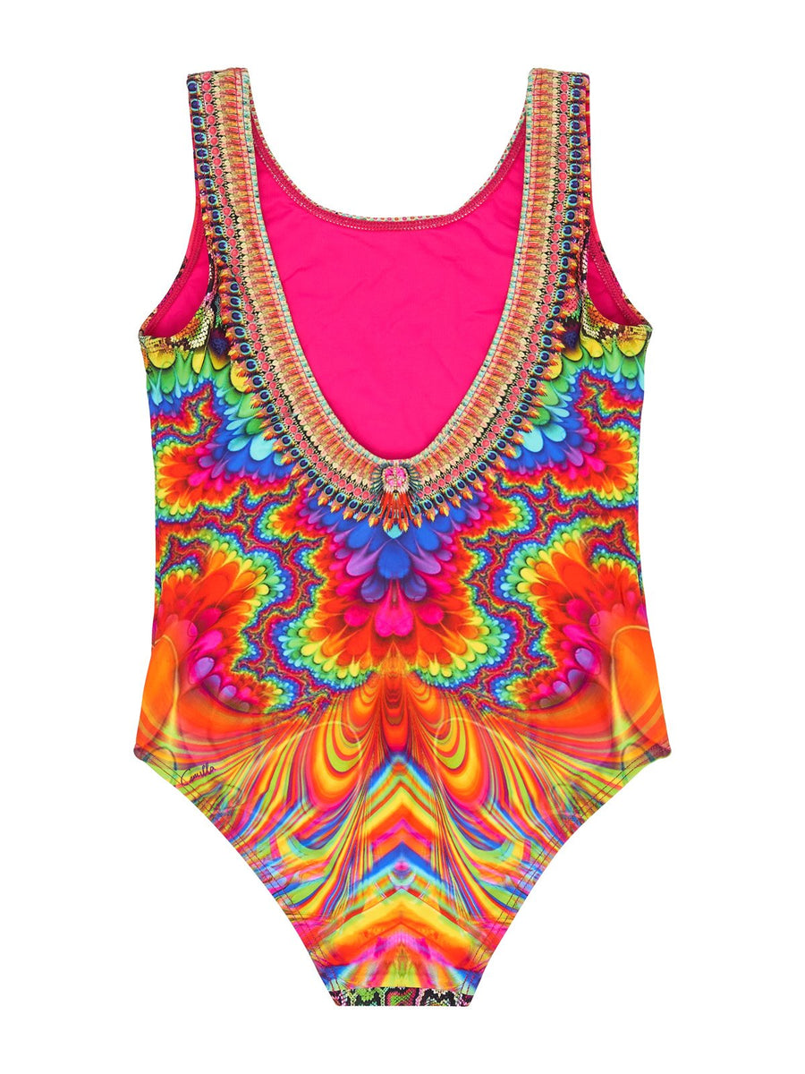 KIDS SWIM ONE PIECE 12-14 HYPED UP HIPPIE – CAMILLA
