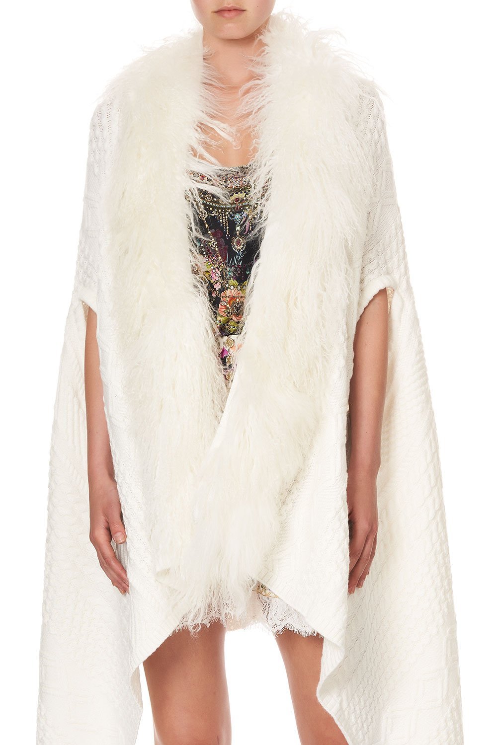 Shearling Cape, Sew In Love | CAMILLA US – CAMILLA