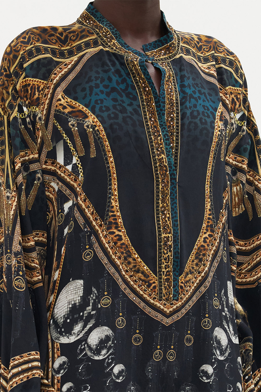 BLOUSON SLEEVE PLACKET DRESS ROCKSTAR ROYALTY – CAMILLA