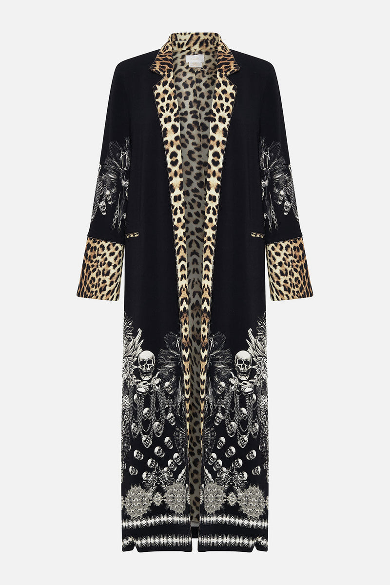 Cuffed Side Split Coat, Order Of Disorder | CAMILLA US – CAMILLA