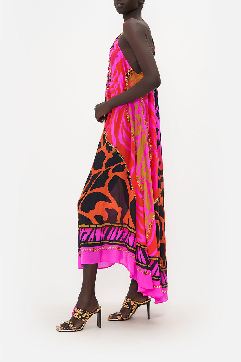 Gather Neck Halter Maxi Dress| CAMILLA US – CAMILLA