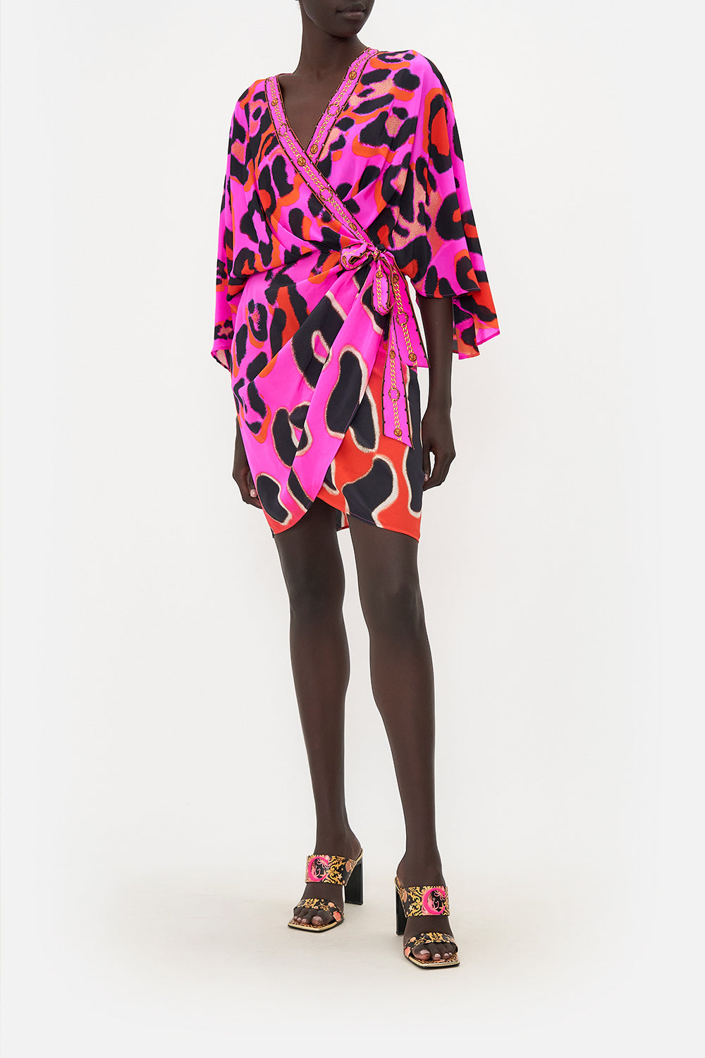 Draped Front Wrap DressAlways Change Your Spots| CAMILLA US – CAMILLA