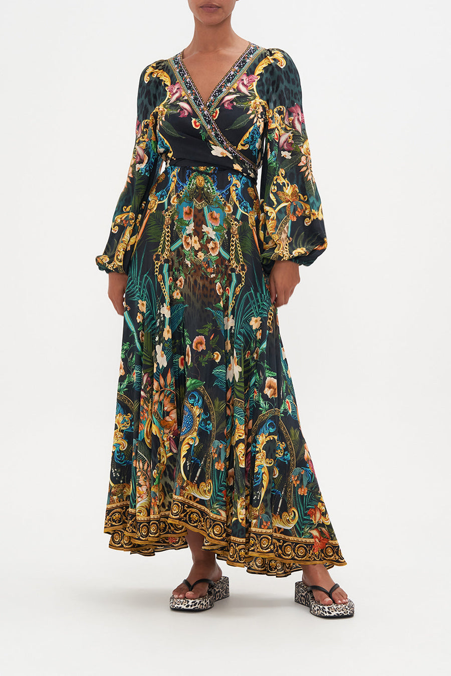 Long Split Front Twist Dress, Fearless Felis | CAMILLA US – CAMILLA