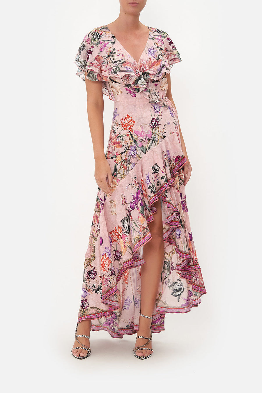Frill Sleeve Long Dress, Mad As A Snake | CAMILLA US – CAMILLA