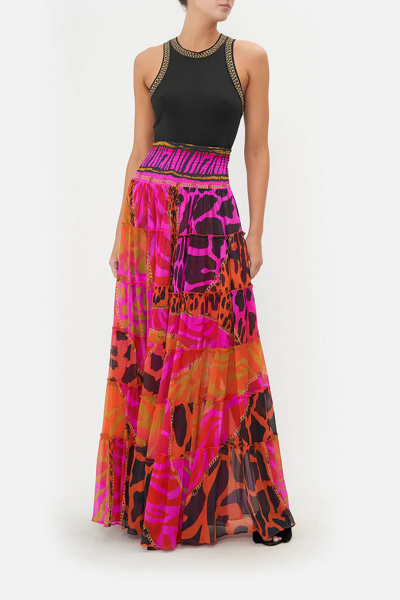 Sheer Tiered Maxi SkirtAlways Change Your Spots| CAMILLA US – CAMILLA