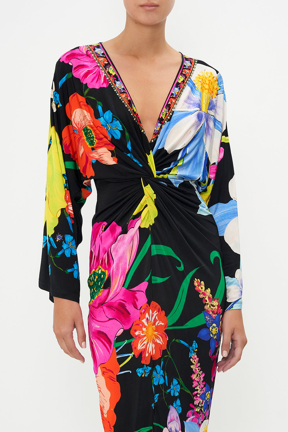 Long Split Front Twist Dress| CAMILLA US – CAMILLA