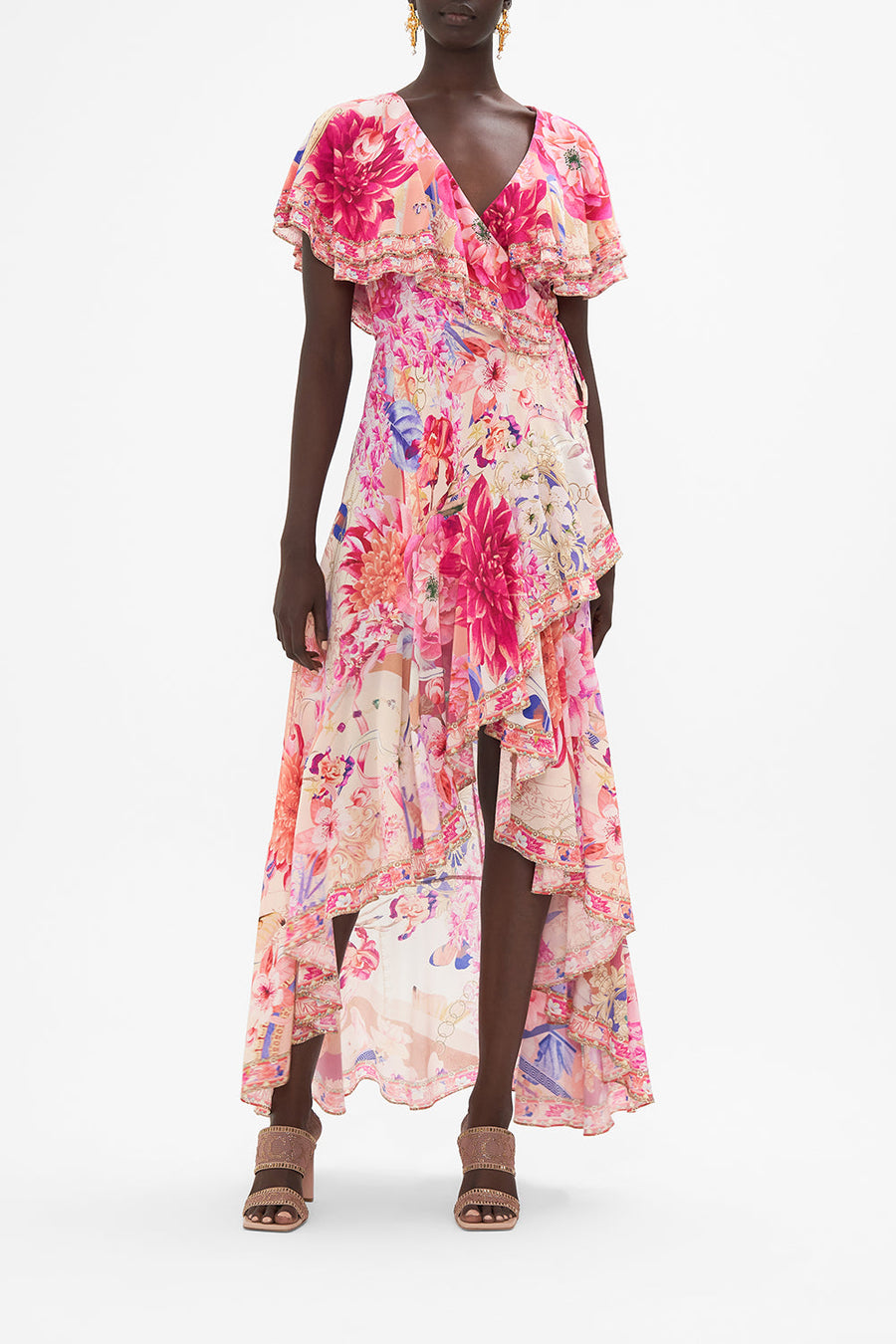 DROP SLEEVE SHIRT DRESS ROSE BED RENDEZVOUS – CAMILLA