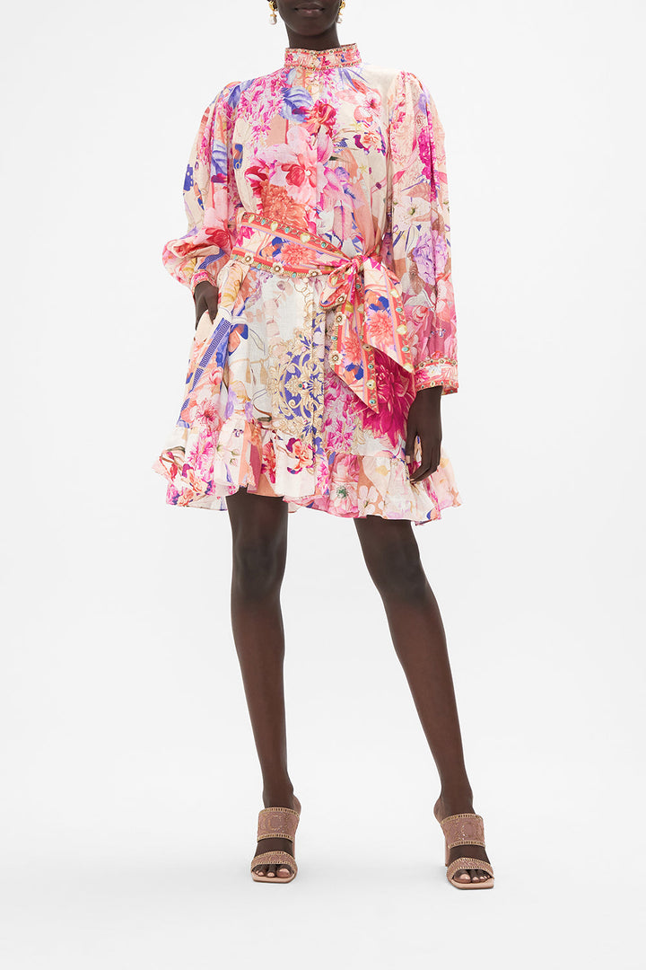 DROP SLEEVE SHIRT DRESS ROSE BED RENDEZVOUS – CAMILLA