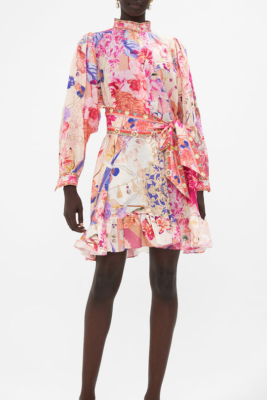 DROP SLEEVE SHIRT DRESS ROSE BED RENDEZVOUS – CAMILLA