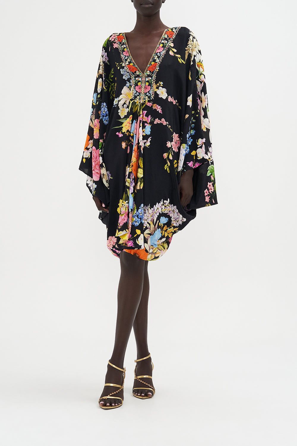 T Shape Short Kaftan, Divine Divinity | CAMILLA US – CAMILLA