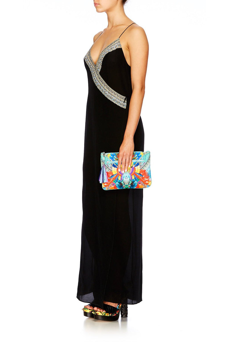 SMALL CANVAS CLUTCH SHOW GIRL – CAMILLA